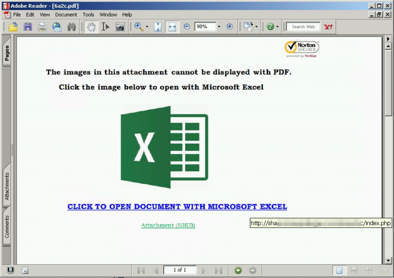 How Social Engineering attackers use PDF Attachments for Phishing