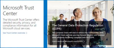 Microsoft Trust Center helps you manage Security, Privacy, & Compliance