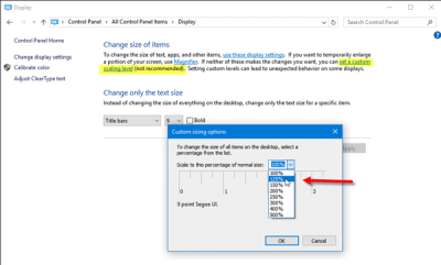 Screen Resolution Monitor problems after moving to large higher one