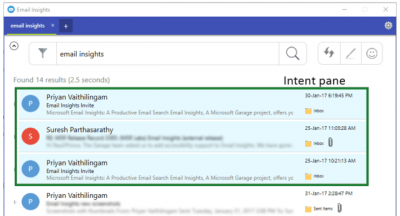 Email Insights for Windows: Quickly search Outlook email & Gmail