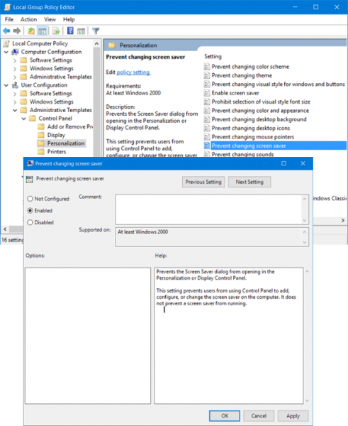 How to change Screensaver timeout settings in Windows 11/10