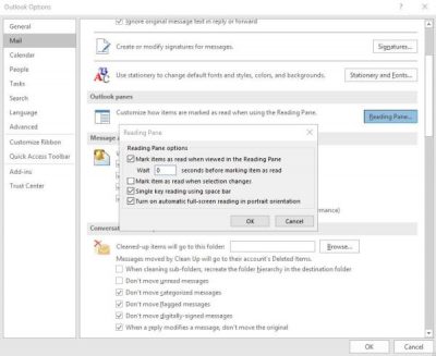 Automatically mark Email as Read in Outlook when clicked