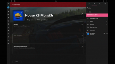 How to create first Club in the Xbox community for Group post