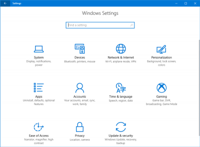 How to open and use Windows 10 Settings