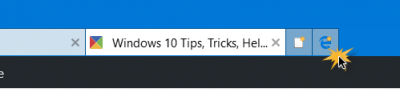 Quickly open Edge browser from Internet Explorer in Windows 10