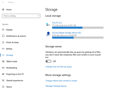 Delete files and Clean up your Hard Disk via Windows Settings