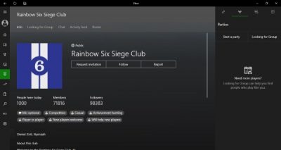 How to create Xbox Gaming Clubs and Parties on Windows PC