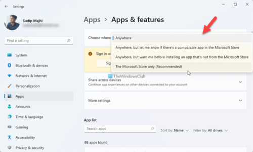 Application Installation Control feature in Windows 11/10