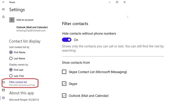How to use & manage People app in Windows 11/10