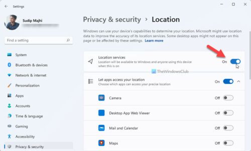 Use Location-based apps without enabling Location Service on Windows