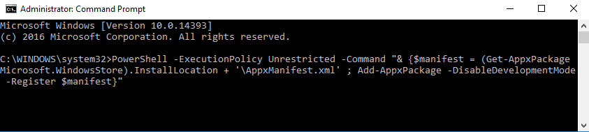 We encountered an error, Please try signing in later Microsoft Store error
