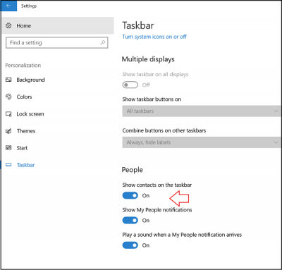 How to use People Bar in Windows 10