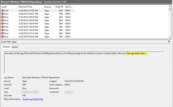 The app didn't start in the required time on Windows 11/10