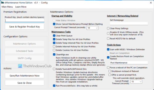 Create your own Windows Maintenance tasks using dMaintenance