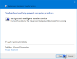 Background Intelligent Transfer Service not working in Windows 11/10