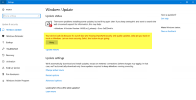 This update can’t be downloaded and installed because it’s not yet ...