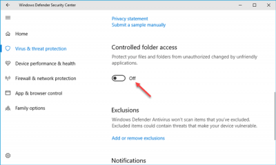 How to enable and use Controlled Folder Access in Windows 11