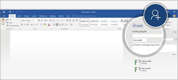 How to Collaborate and Share documents in Word