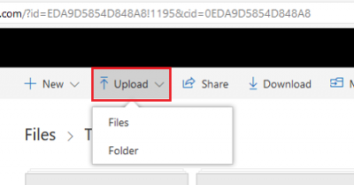 How to add, upload, store, create, use files in OneDrive