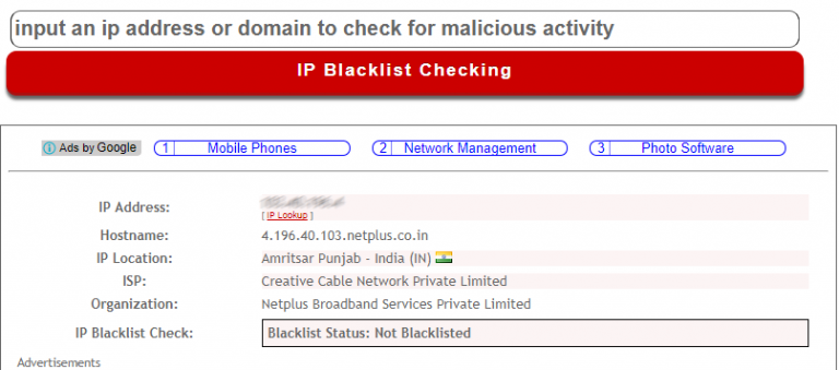 How to track IP address location?