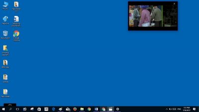 Play in Mini View feature in Windows Movies and TV app