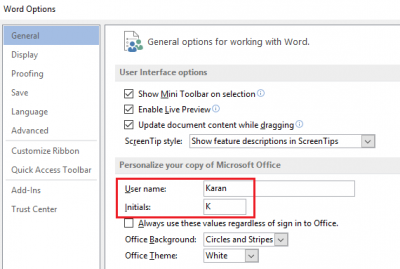 How to track Changes and Comments in Word