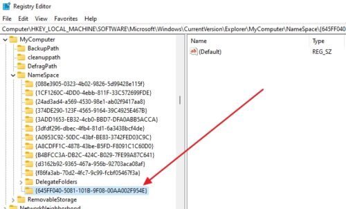Display Recyle Bin in Computer folder or This PC folder