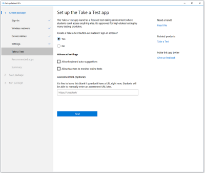 Use the Set up School PCs app to setup Windows PCs in Schools