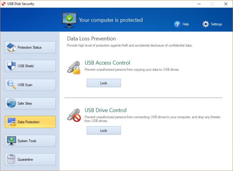 USB Disk Security protects your computer from infected USB drives