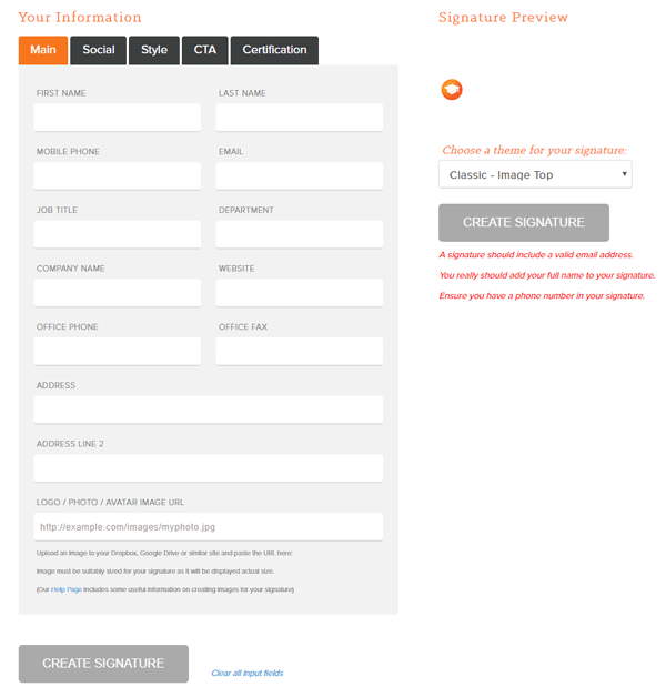 Free email signature generators to create professional email signature
