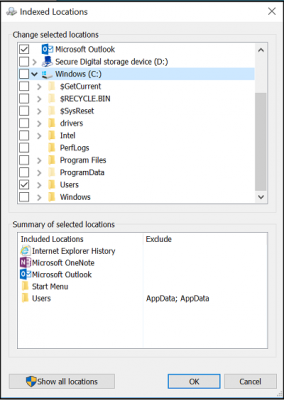 Windows Search not finding files from Google Drive