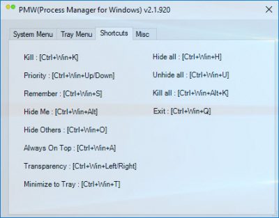 Process Manager for Windows lets you manage processes easily