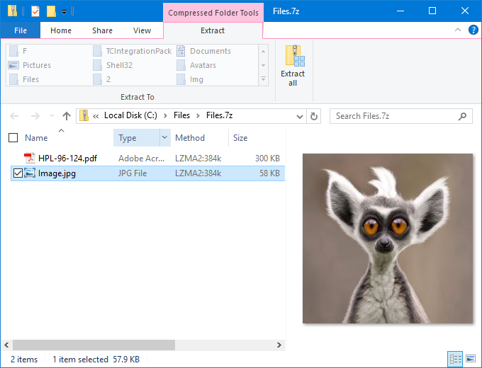 TC4Shell lets you open all archive formats directly in File Explorer