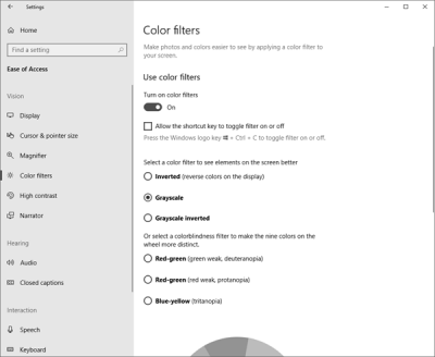 How to Turn off or on ColorBlind mode in Windows 11