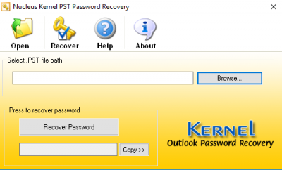 Recover lost or forgotten Outlook PST Password with recovery tools