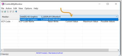 Change computer monitor settings using ControlMyMonitor