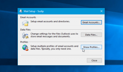 Outlook cannot log on, verify you are connected to the network
