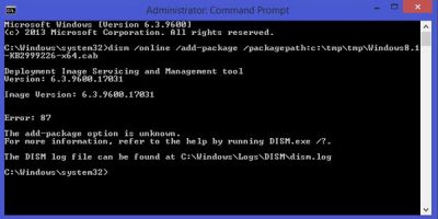 DISM Errors 87, 11, 3, 87,1726, 1392, 1393, 1910, 112 [Fix]