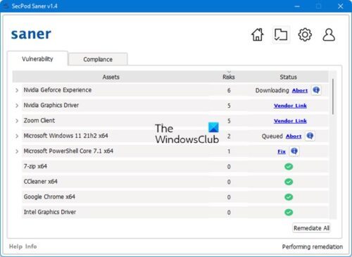 SecPod Saner Personal: Free Advanced Vulnerability Scanner