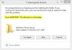Error 0x80070091, The directory is not empty on Windows 11/10