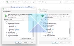 Change Low, Reserve, Critical Battery Level Notifications In Windows 11/10