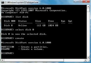 DISKPART and FSUTIL command line tools for Disk Management