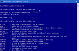 DISKPART and FSUTIL command line tools for Disk Management