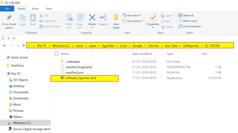 How to disable Google Chrome Software Reporter Tool