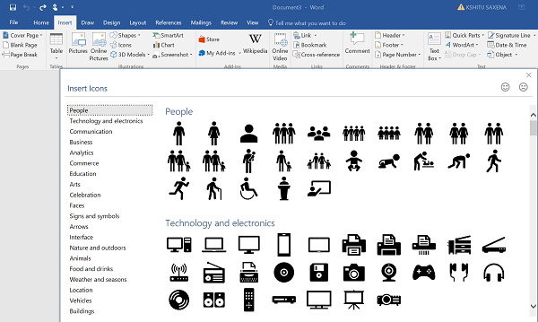 How to convert SVG icons to Shapes using Microsoft Word