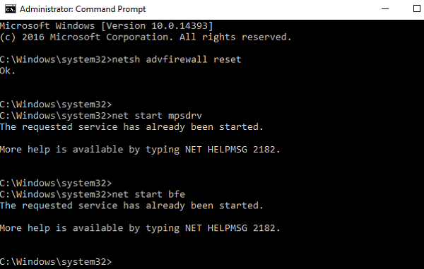 Windows Firewall With Advanced Security Snap In Failed To Load 0x6d9