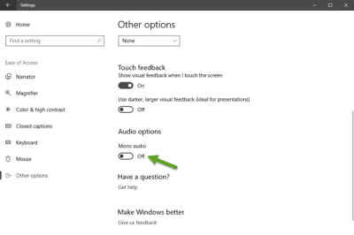 How to enable Mono Audio in Windows 11