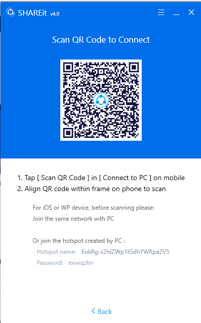 Transfer Files between Mobile Phone and PC using SHAREit