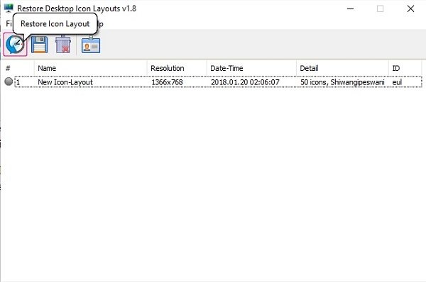 Backup, Save and Restore Desktop Icon Layouts with ReIcon