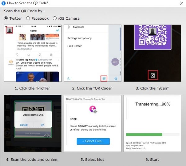 ScanTransfer lets you wirelessly share Photos and Videos